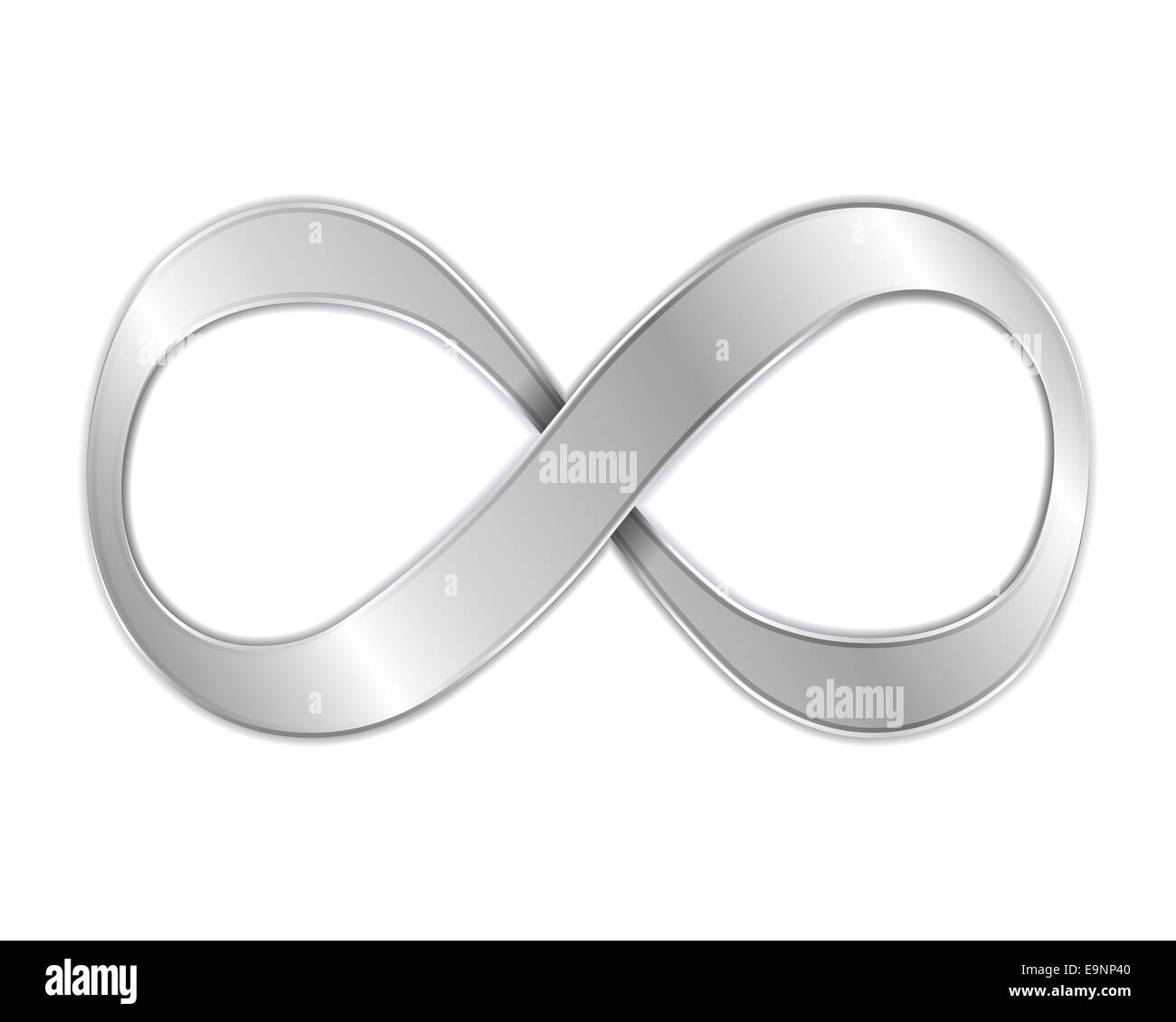 Metallic infinity symbol Stock Photo - Alamy