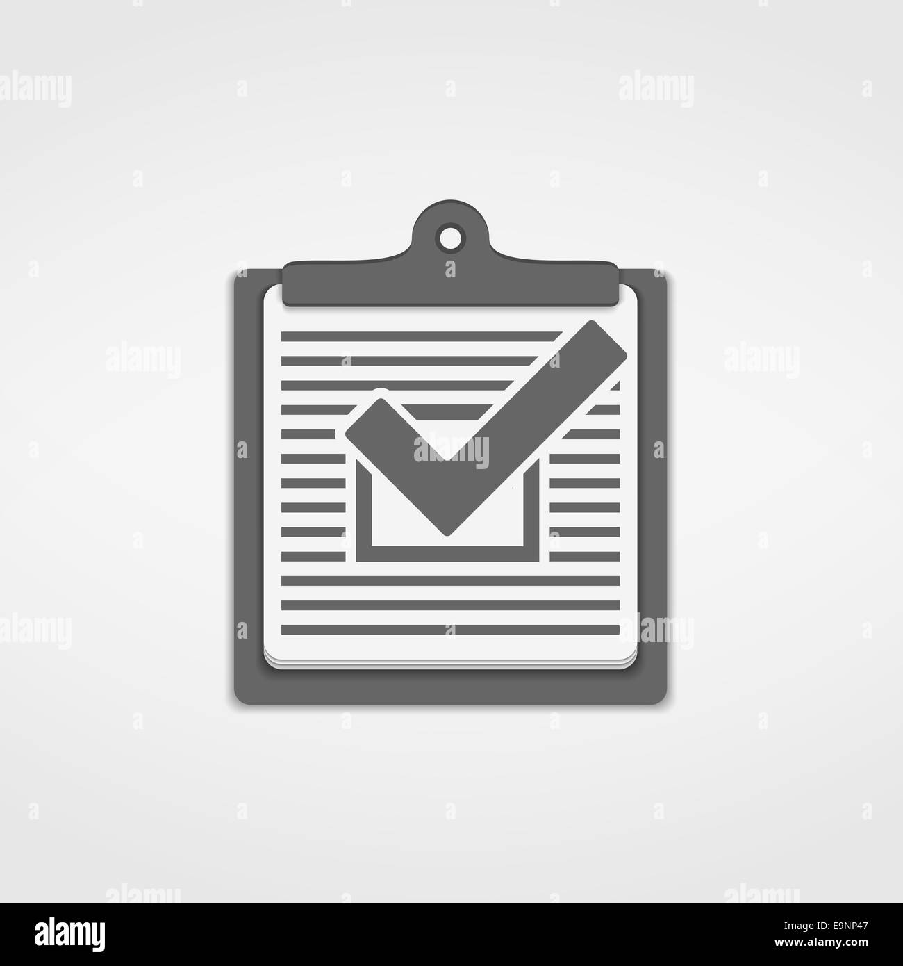 Check list icon Stock Photo - Alamy