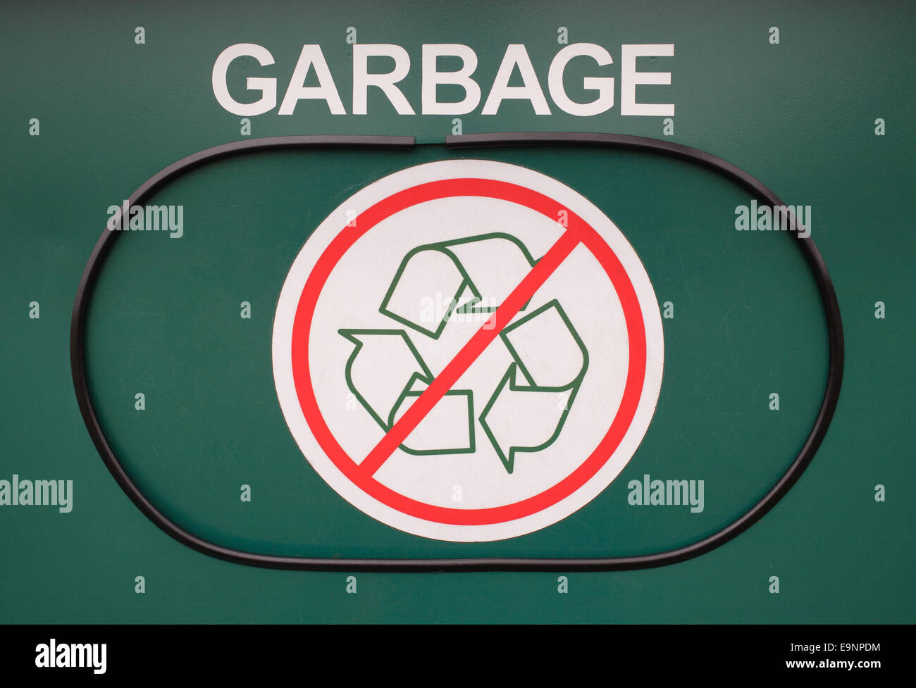 No garbage here sign hi-res stock photography and images - Alamy
