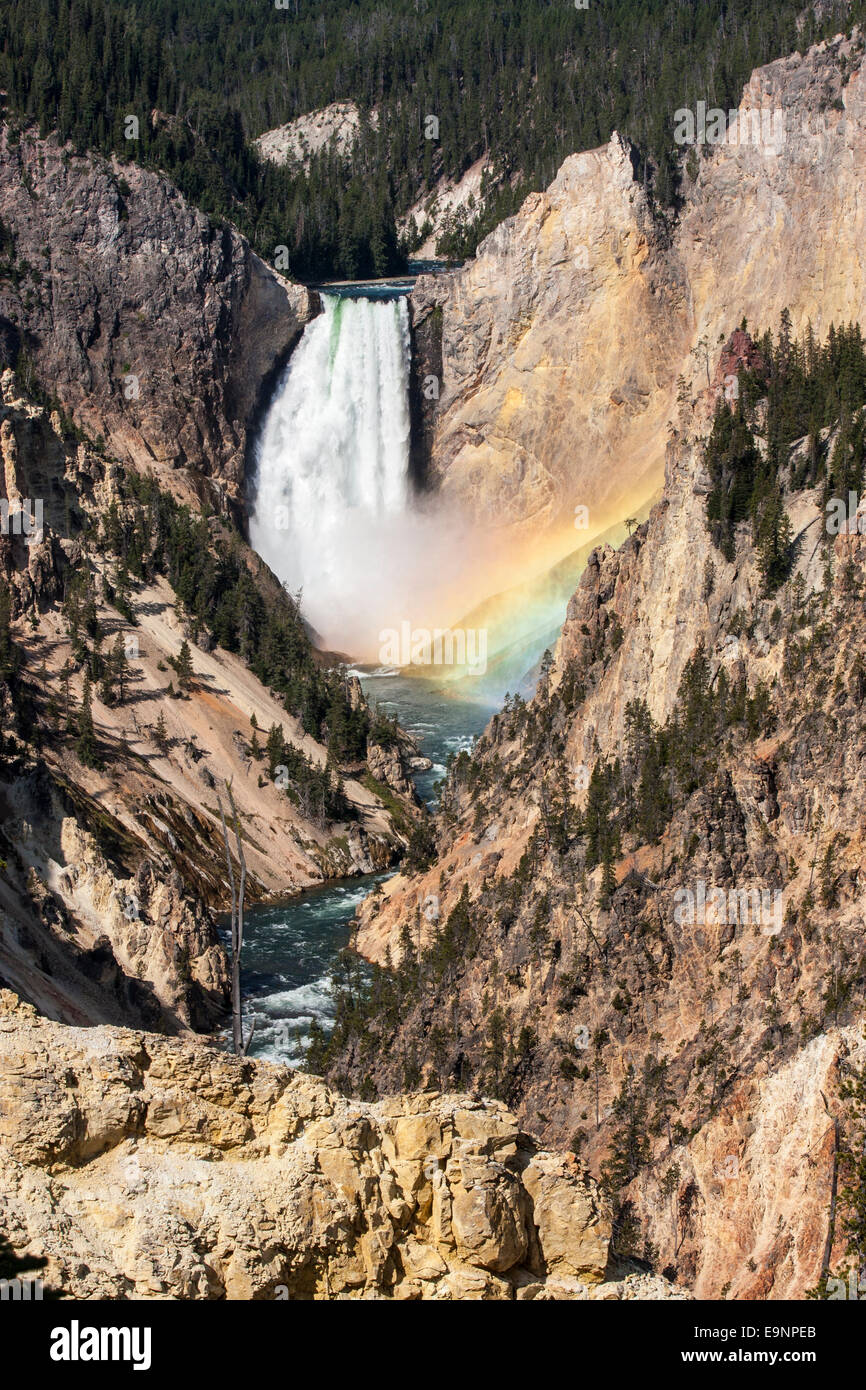 Yellowstone waterfalls hi-res stock photography and images - Alamy