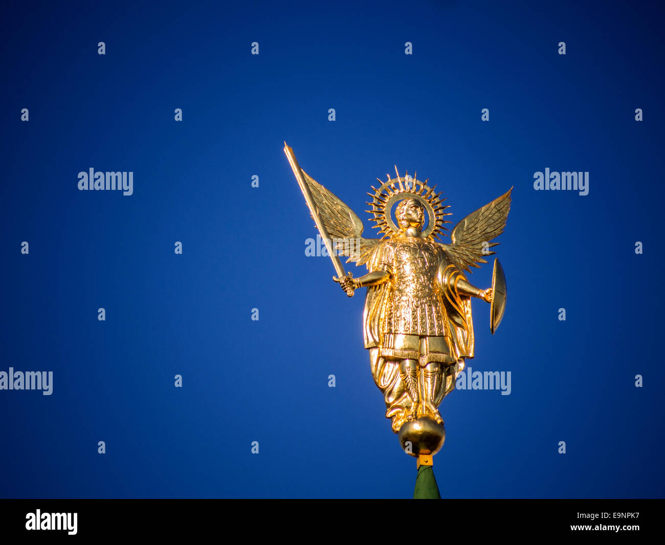 Archangel michael statue in kiev High Resolution Stock Photography and ...