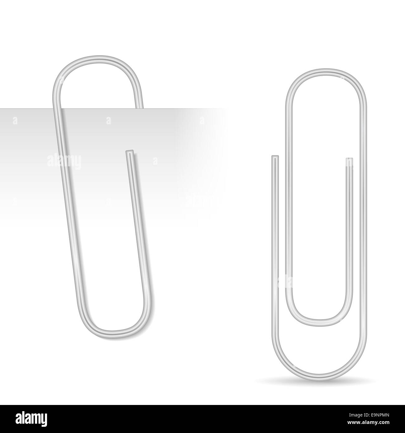 Metallic paper clip Stock Photo - Alamy