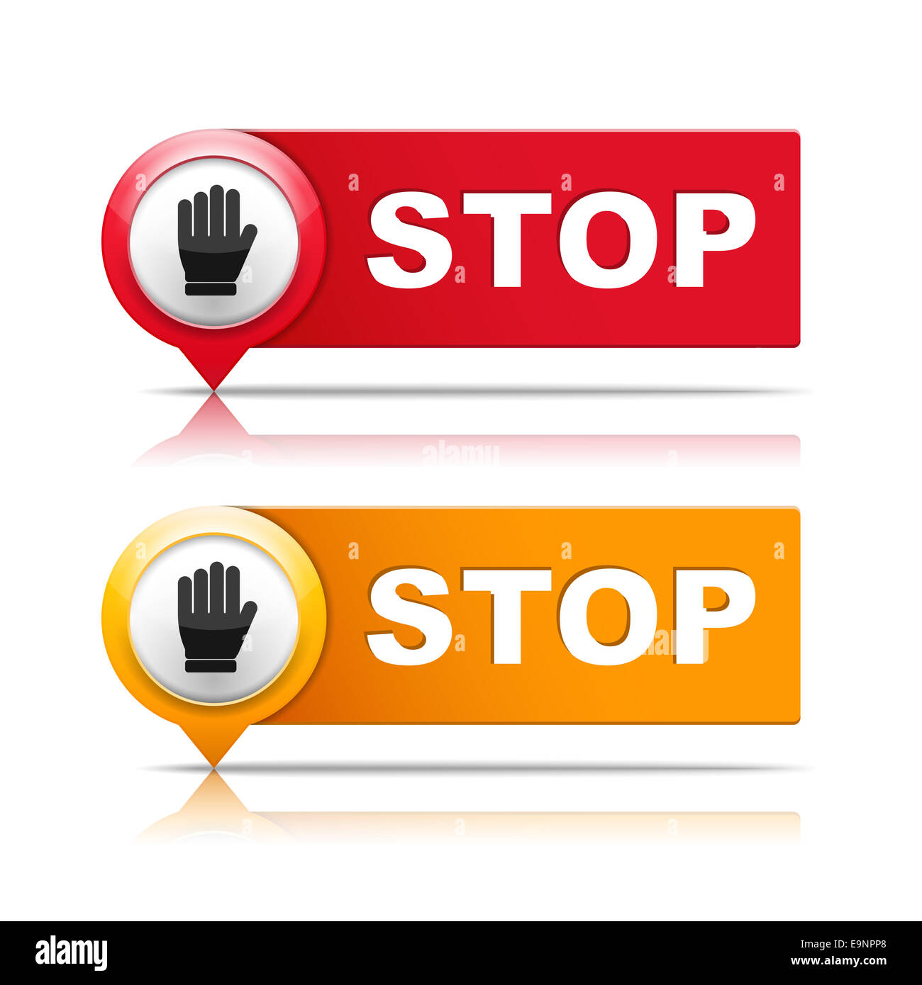 Two stop signs Stock Photo - Alamy