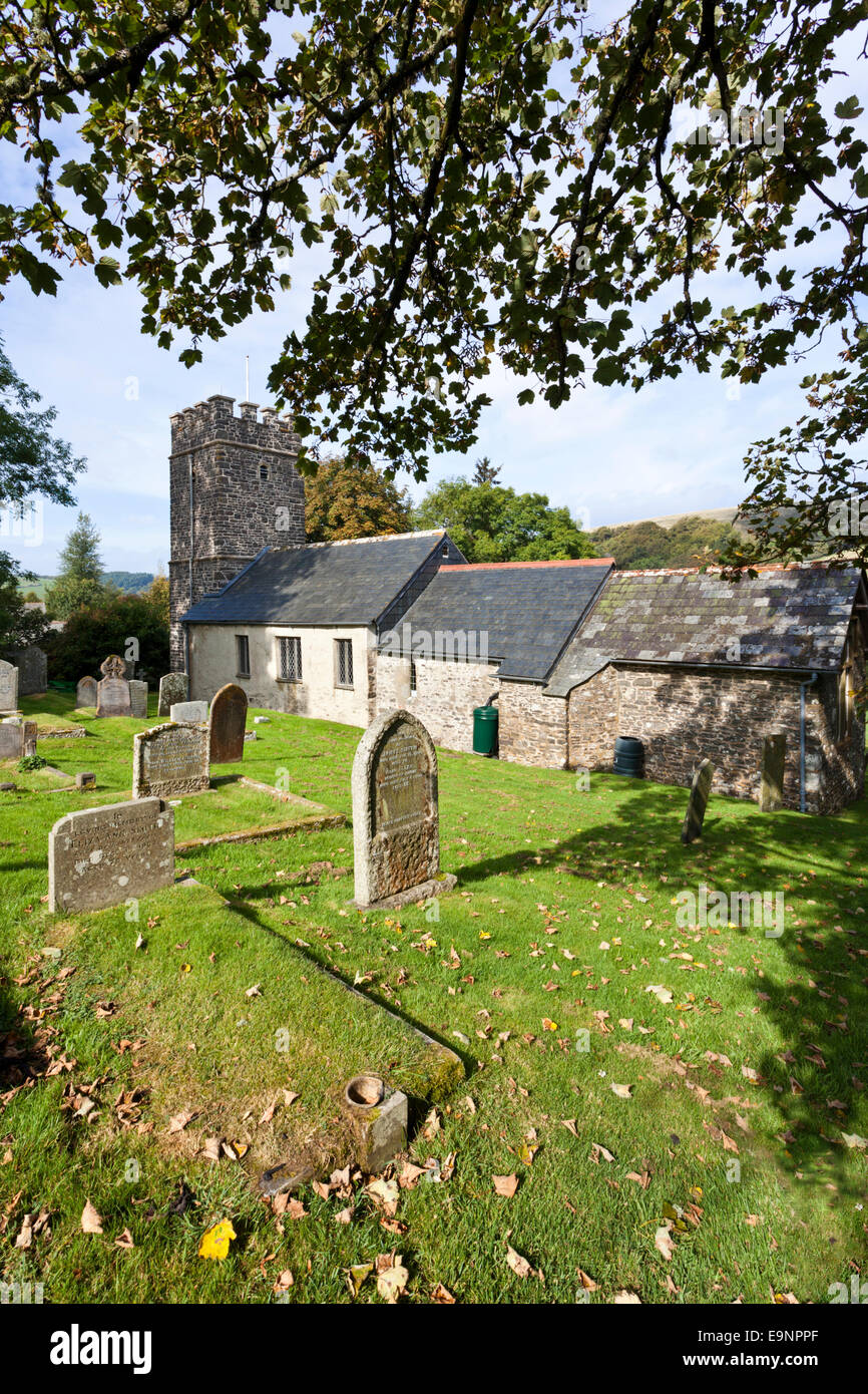 Exmoor National Park - St Mary the Virgin church at Oare, Somerset UK ...