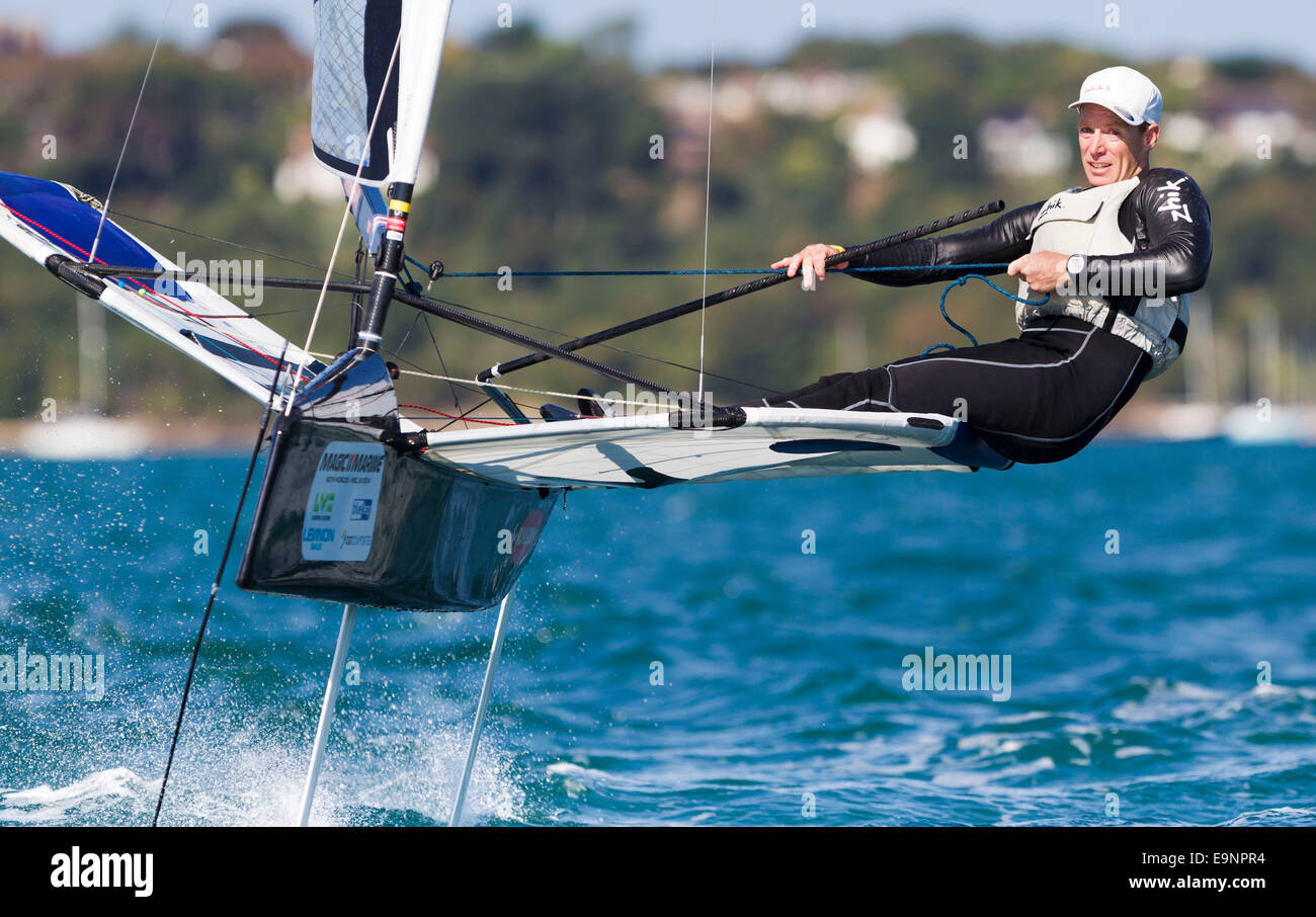 Paul Goodison, former Laser Olympic and World champion, sailing his ...