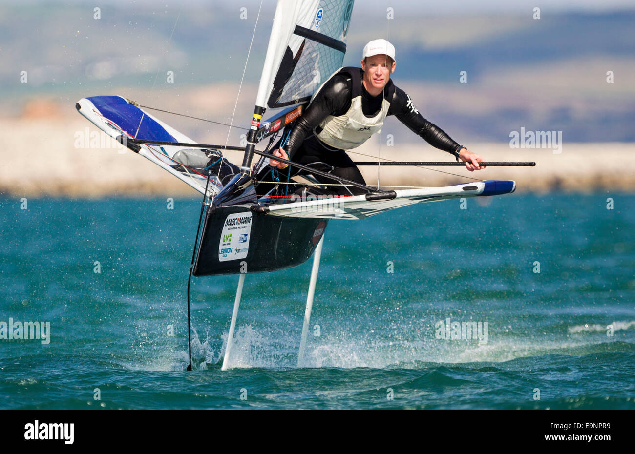 Paul Goodison, former Laser Olympic and World champion, sailing his ...