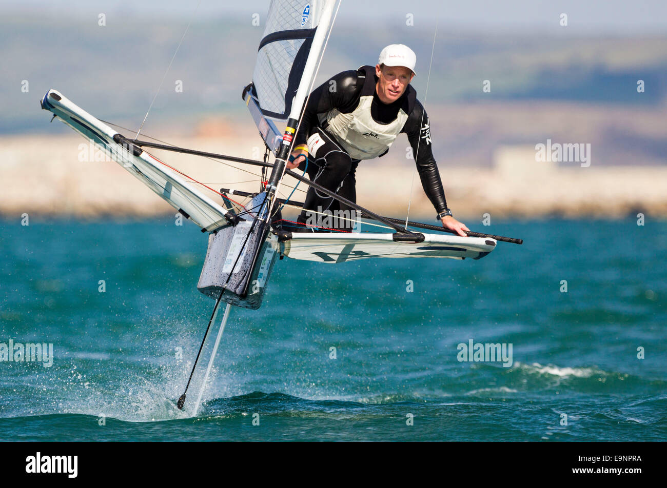 Paul Goodison, former Laser Olympic and World champion, sailing his ...