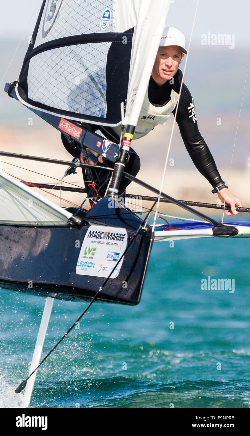 Paul Goodison, former Laser Olympic and World champion, sailing his ...