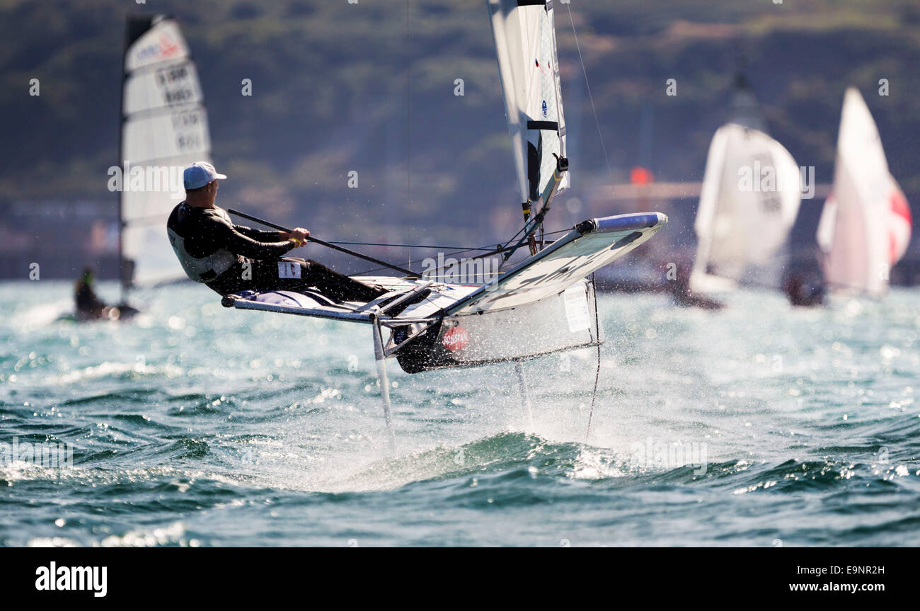 Paul Goodison, former Laser Olympic and World champion, sailing his ...