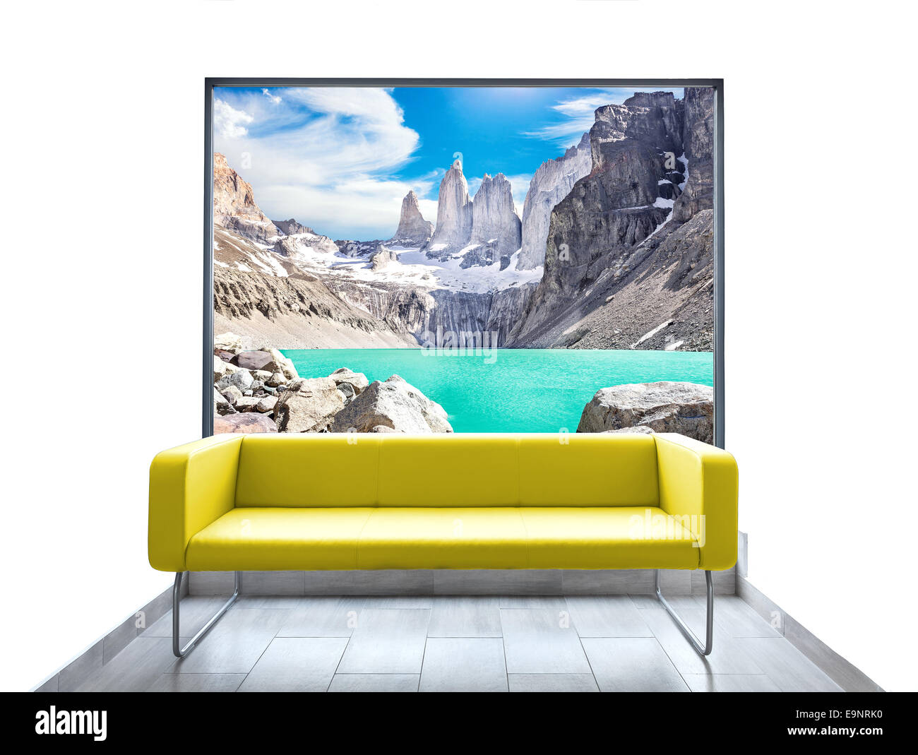 Yellow sofa hi-res stock photography and images - Alamy