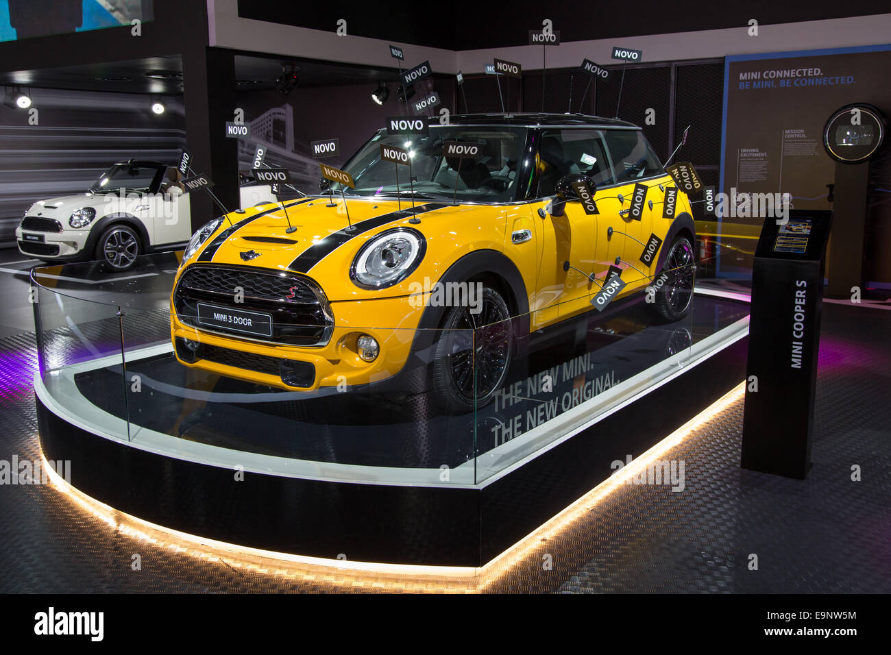 Mini Cooper Car Yellow High Resolution Stock Photography and Images - Alamy