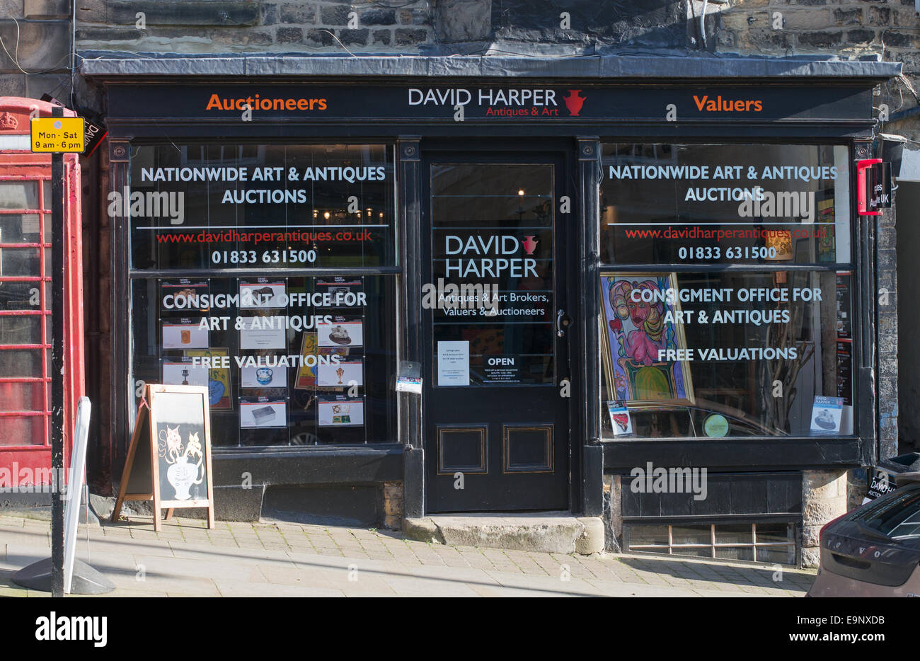 David Harper's office within Barnard Castle, north east England, UK ...