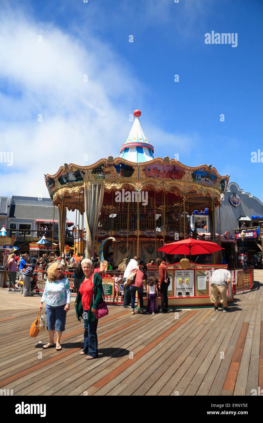Carousel at Pier 39, San Francisco, California, USA Stock Photo - Alamy
