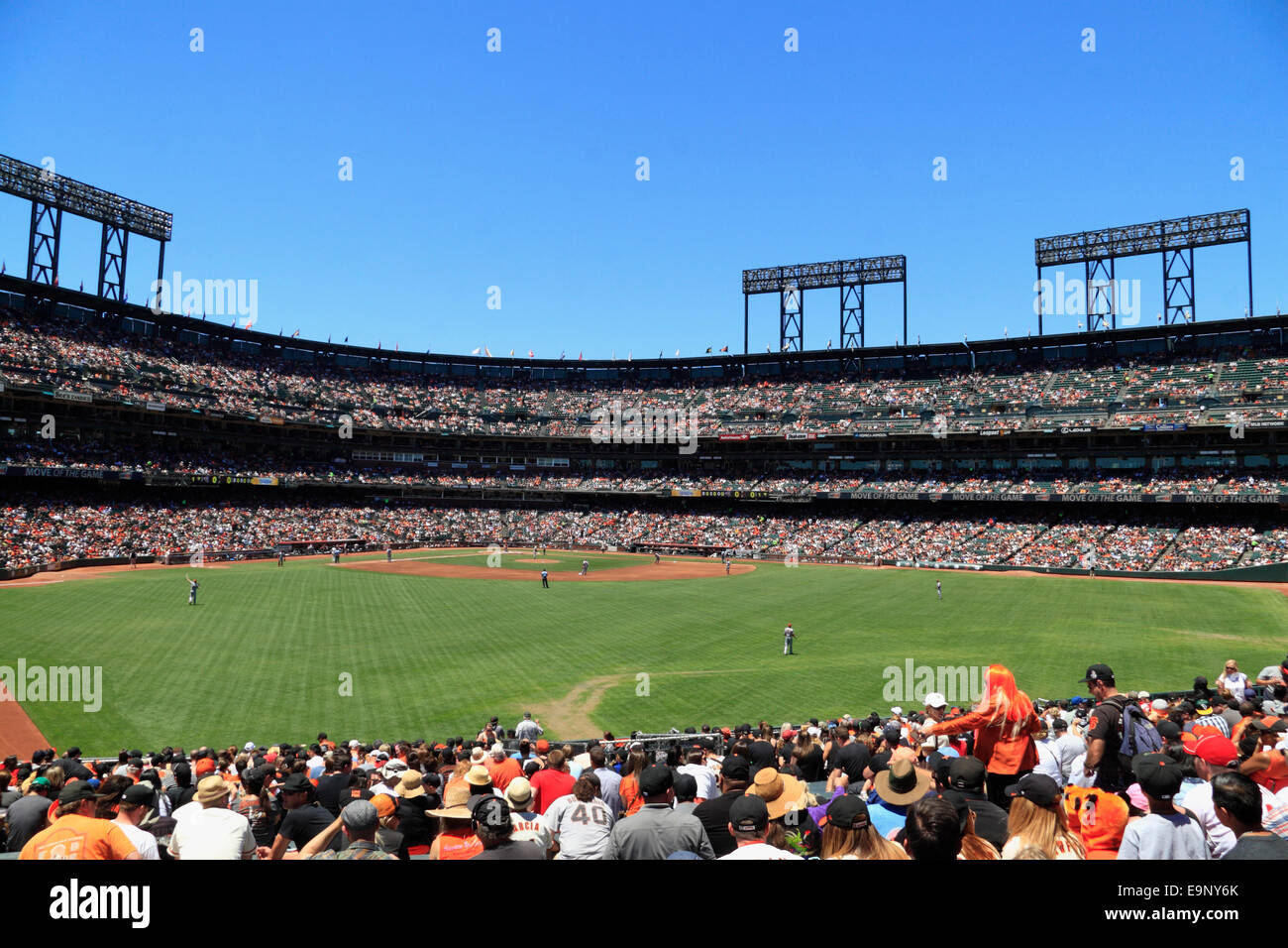 AT & T Park baseball stadium, San Francisco Giants game, San Francisco ...