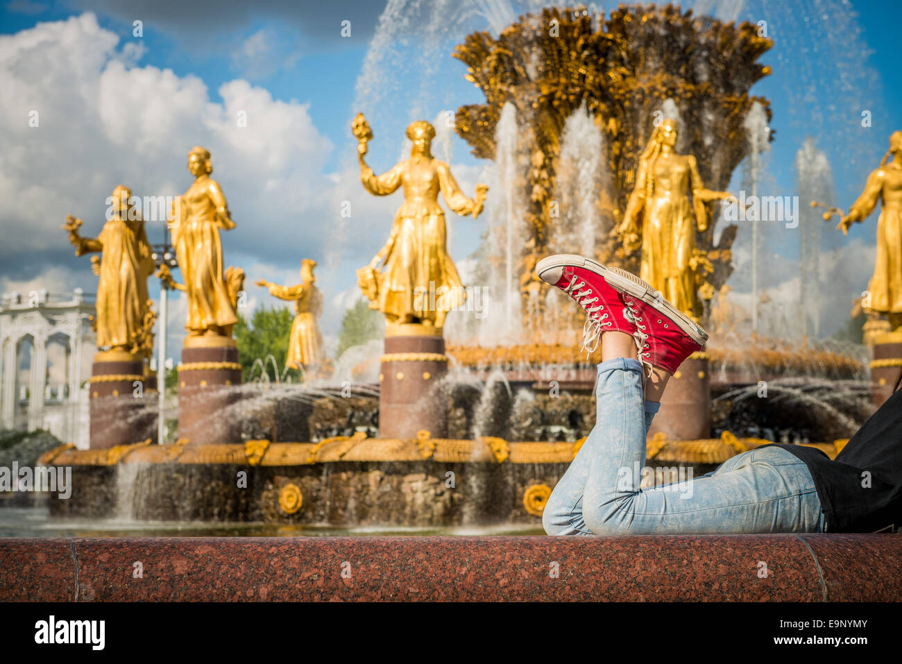 All-Russia Exhibition Center in Moscow Stock Photo - Alamy