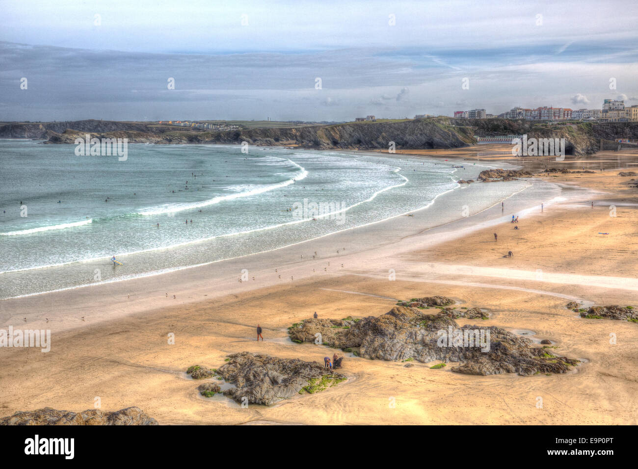 Newquay beach hi-res stock photography and images - Alamy