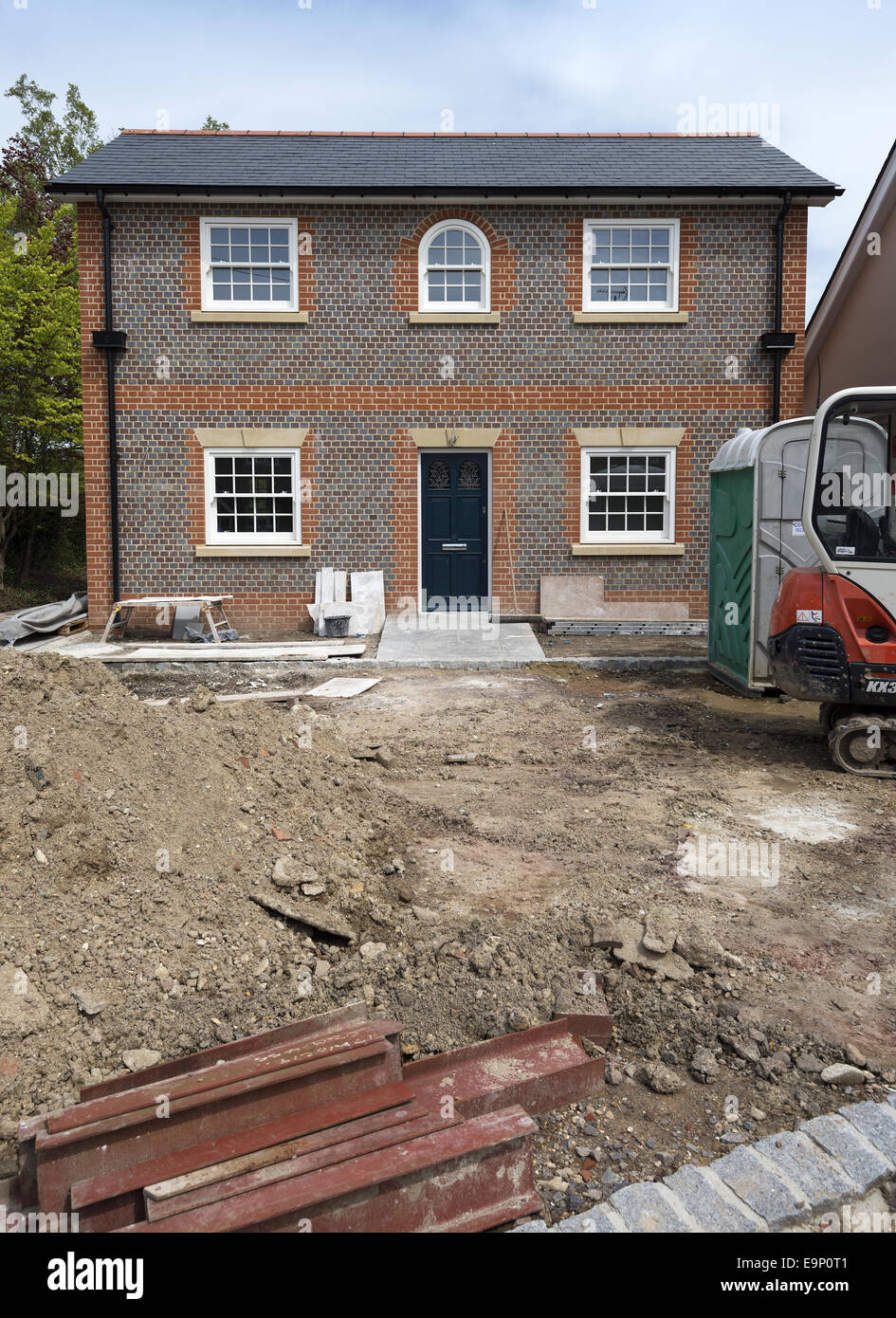 New build house under construction Stock Photo - Alamy