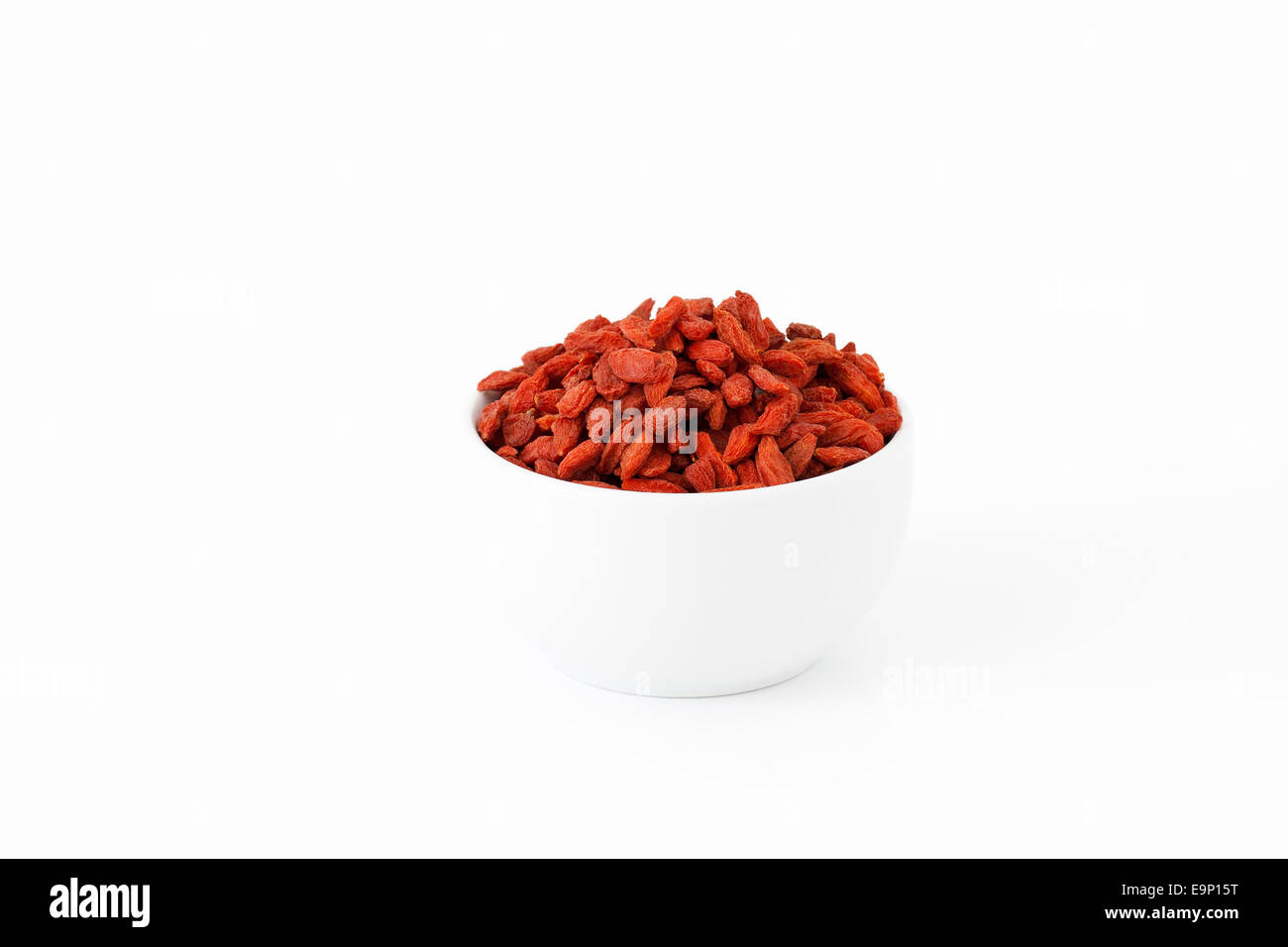 Red organic dried goji berries Cut Out Stock Images & Pictures - Alamy