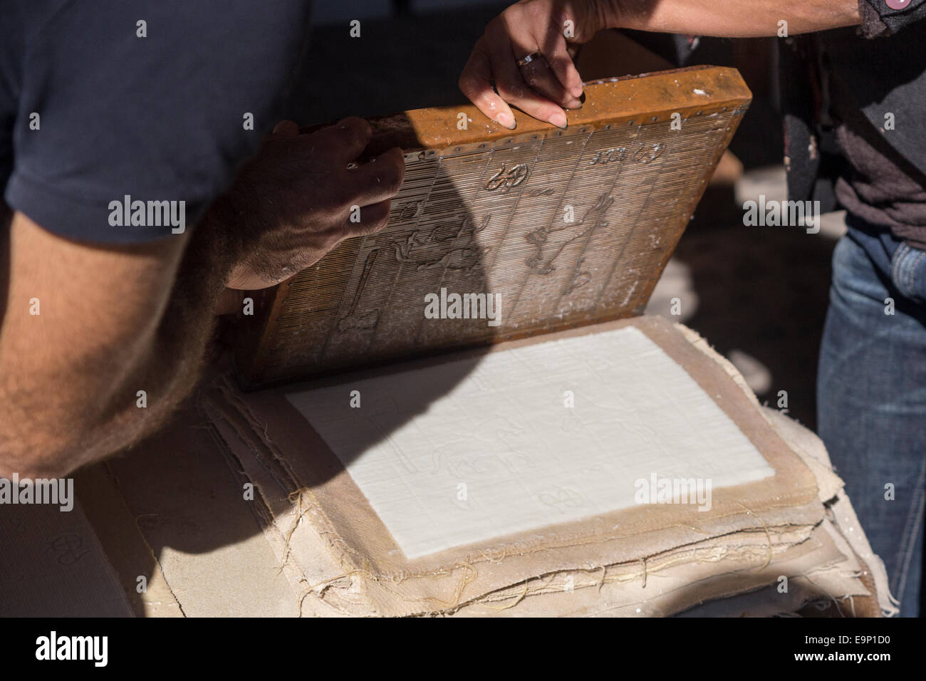 Cotton paper handmade ancient technique Stock Photo - Alamy