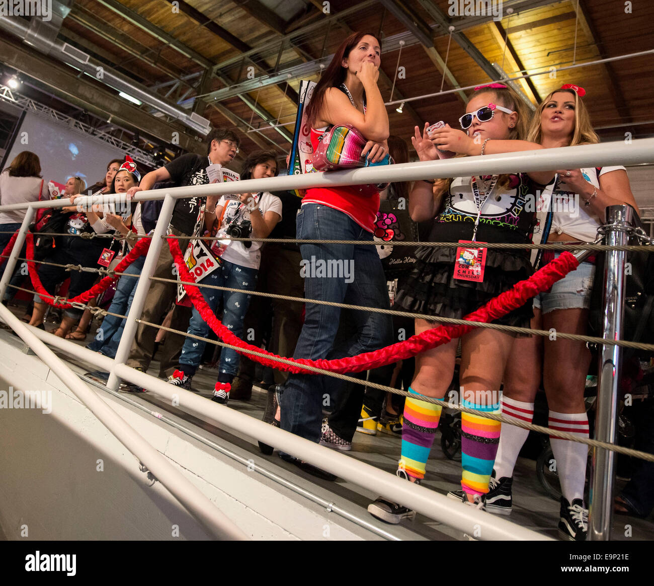 Los Angeles, California, USA. 30th Oct, 2014. Fans of the Hello Kitty ...