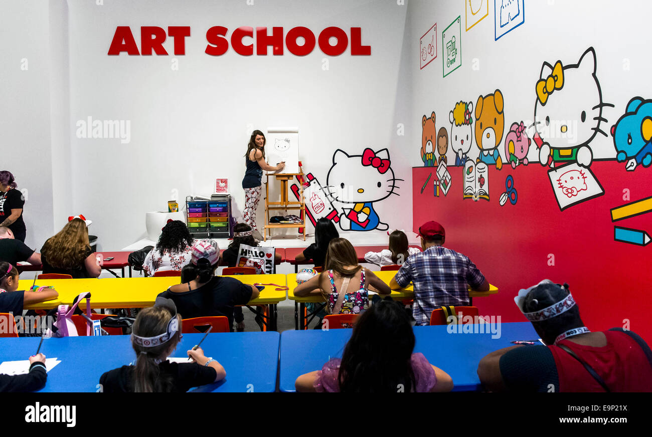 Los Angeles, California, USA. 30th Oct, 2014. Fans of the Hello Kitty ...