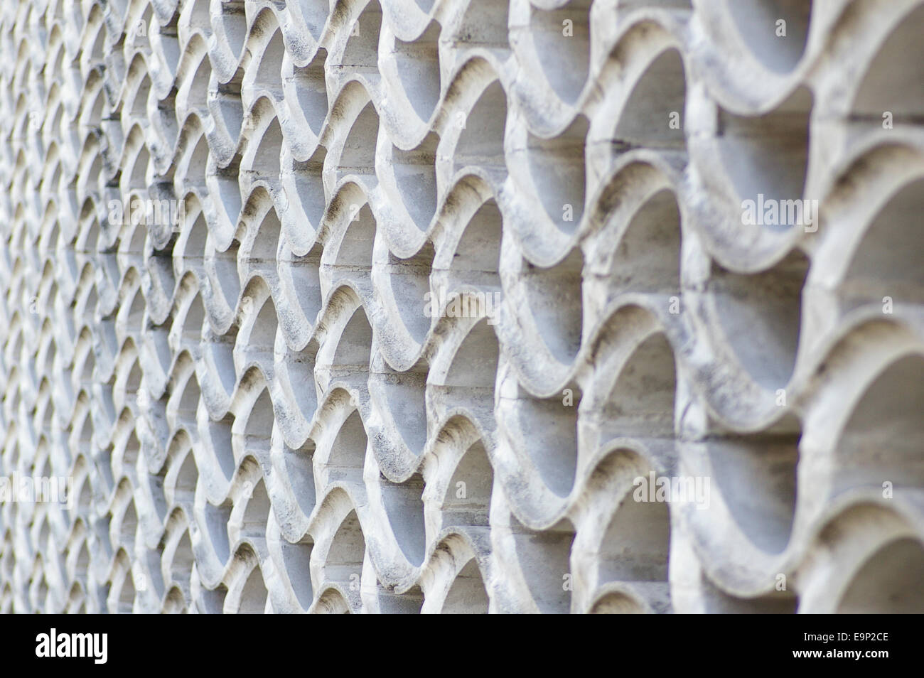 Brick privacy screen Stock Photo - Alamy