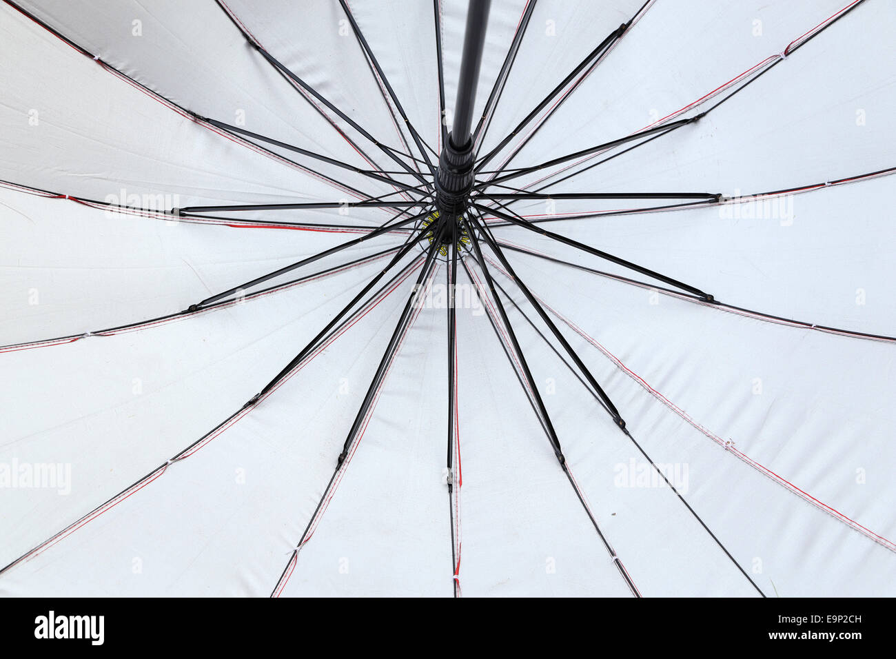 Close up bottom view texture of umbrella Stock Photo - Alamy