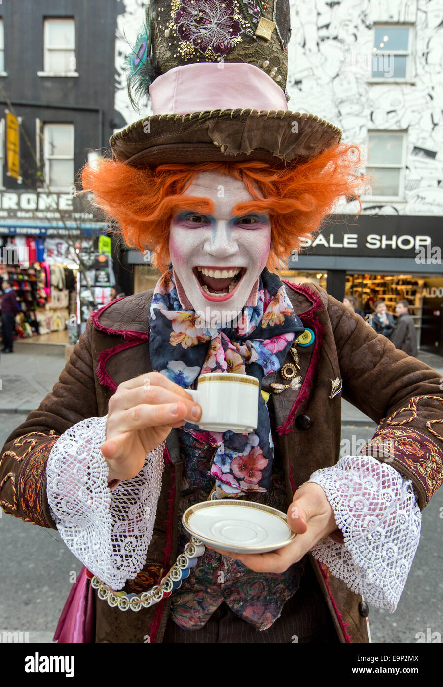 Mad Hatters Tea Party Camden London UK Stock Photo - Alamy