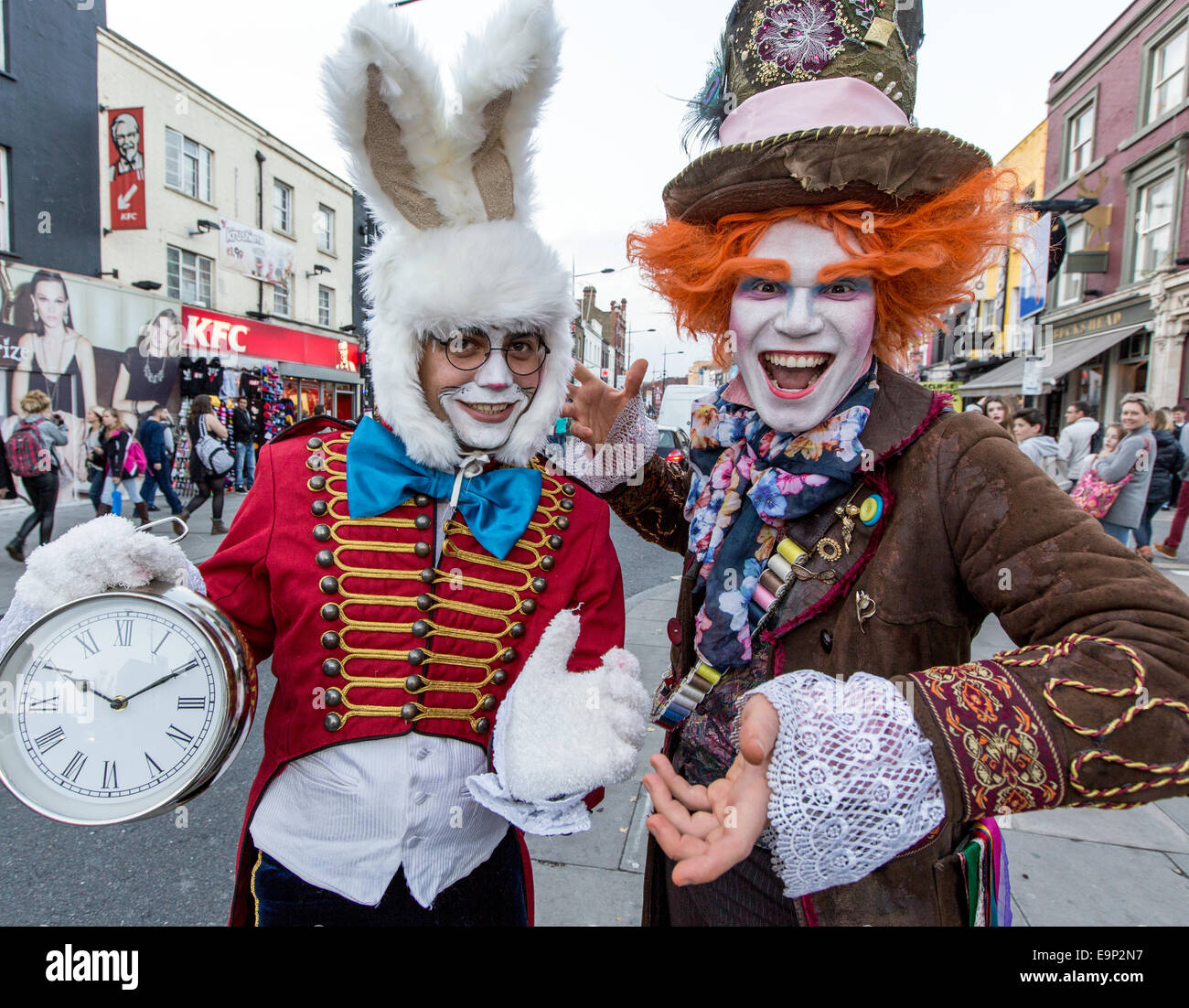 Mad Hatters Tea Party Camden London UK Stock Photo - Alamy