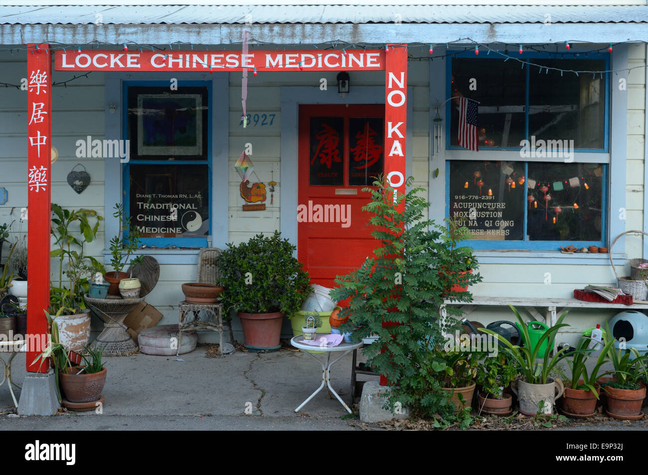 Locke Historic District (Lockeport), CA Stock Photo - Alamy