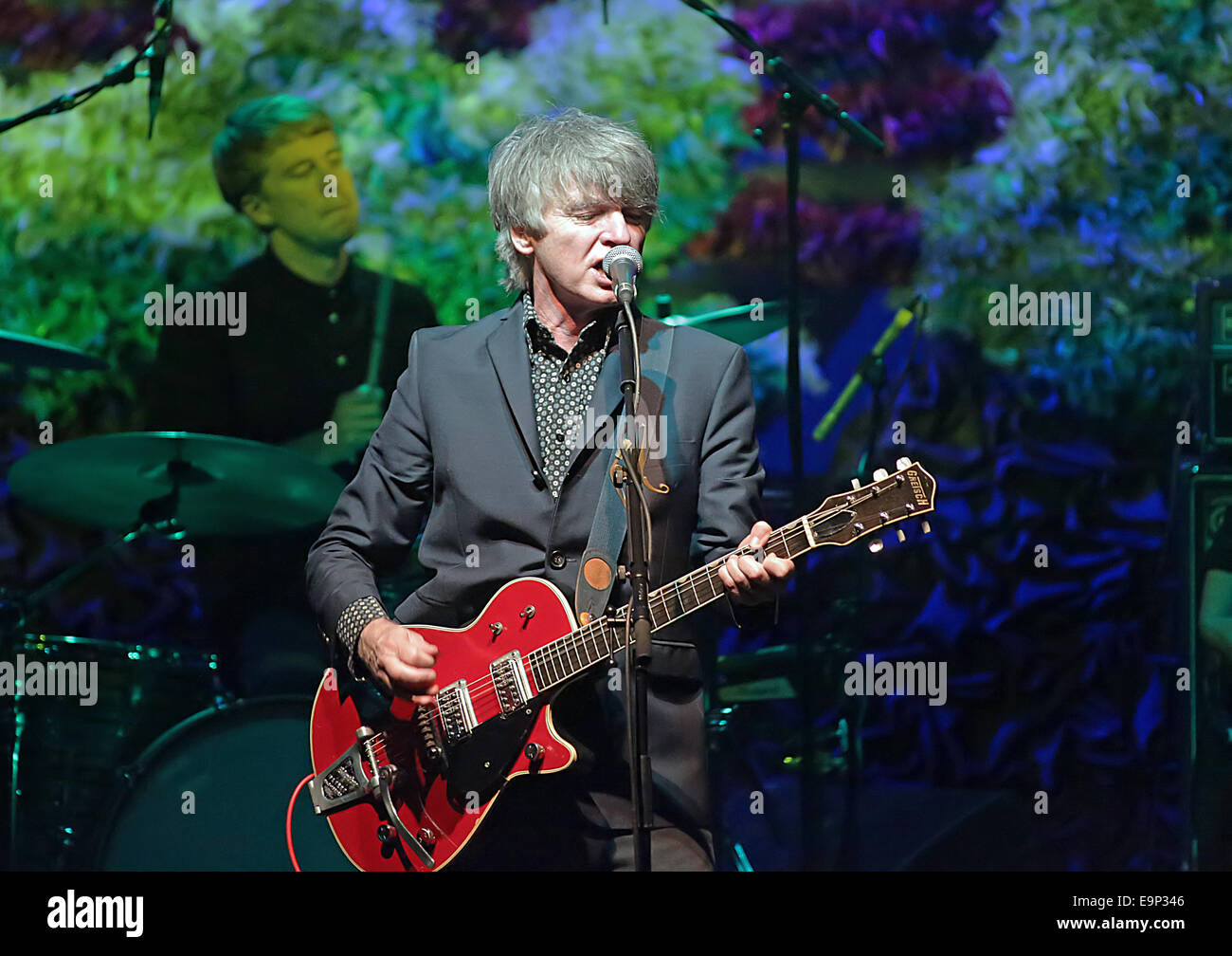 Neil Finn performing live on stage at the Salford Lowry Featuring: Neil ...