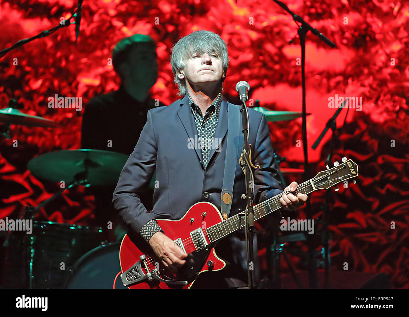 Neil Finn performing live on stage at the Salford Lowry Featuring: Neil ...