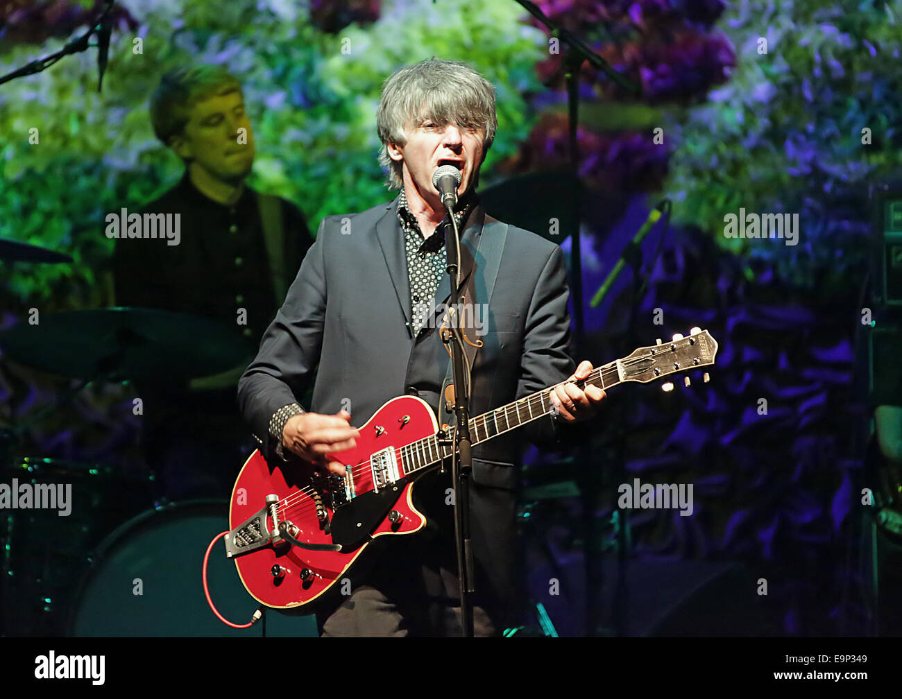 Neil Finn performing live on stage at the Salford Lowry Featuring: Neil ...