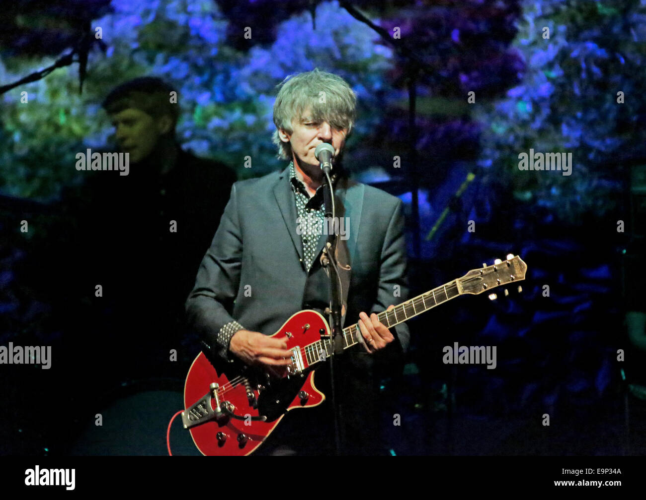 Neil Finn performing live on stage at the Salford Lowry Featuring: Neil ...