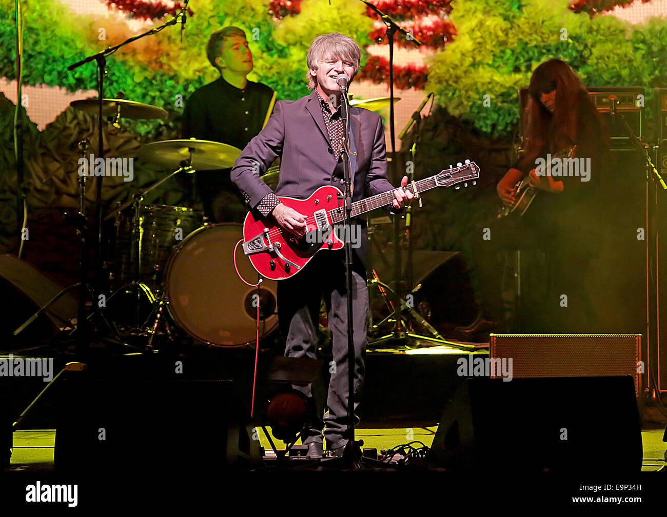 Neil Finn performing live on stage at the Salford Lowry Featuring: Neil ...