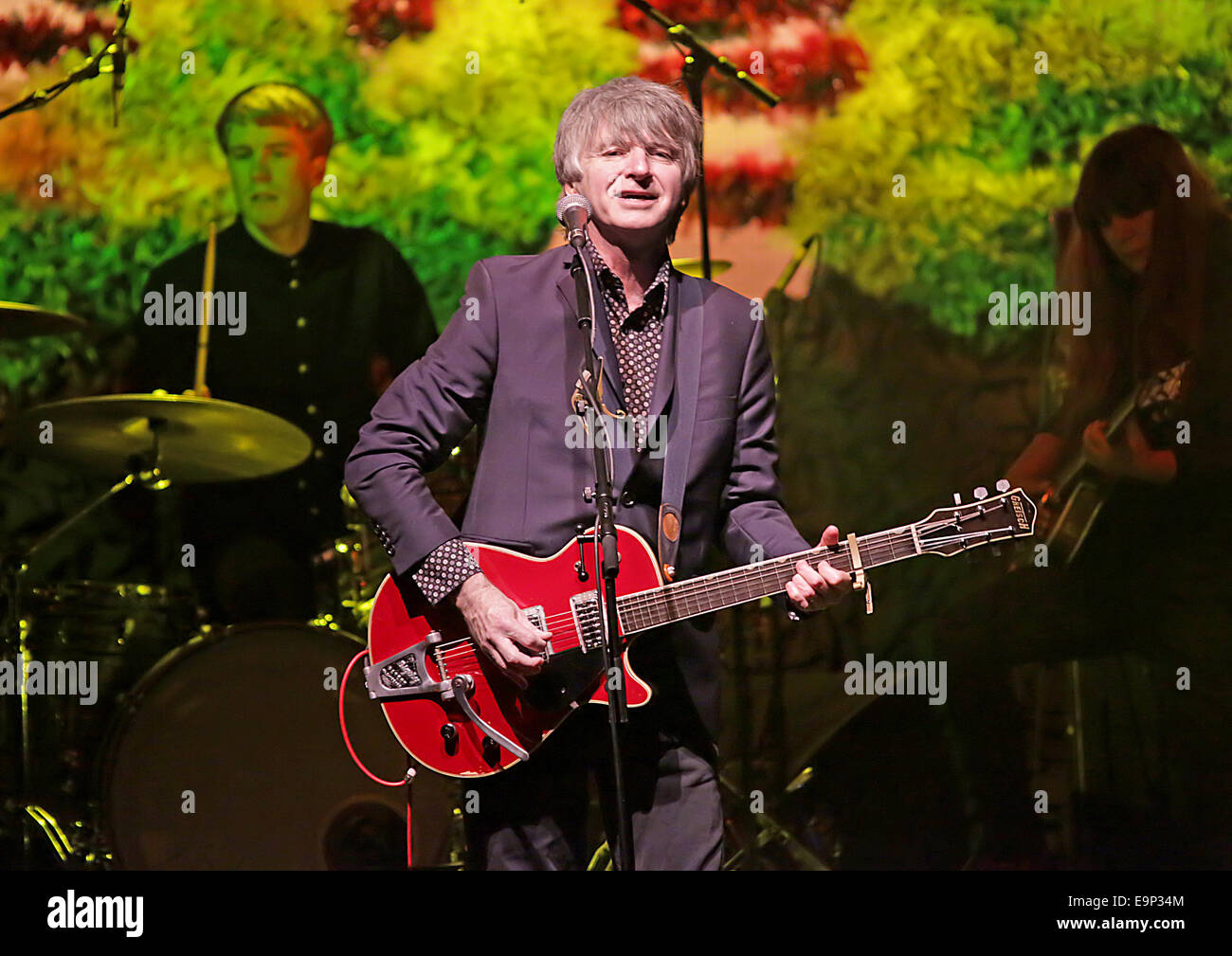 Neil Finn performing live on stage at the Salford Lowry Featuring: Neil ...