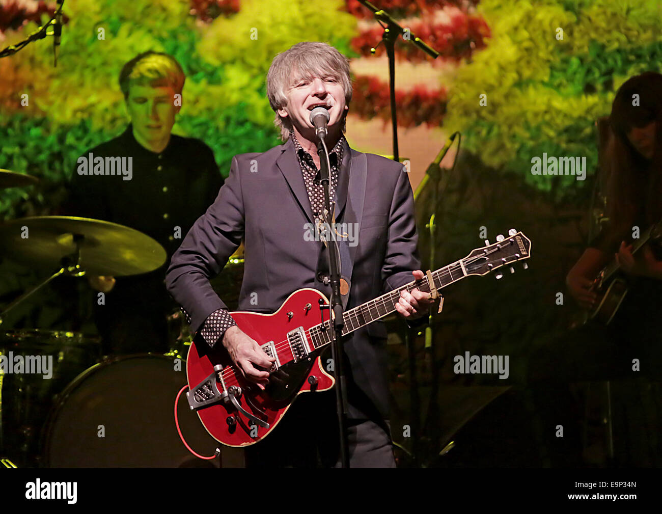 Neil Finn performing live on stage at the Salford Lowry Featuring: Neil ...