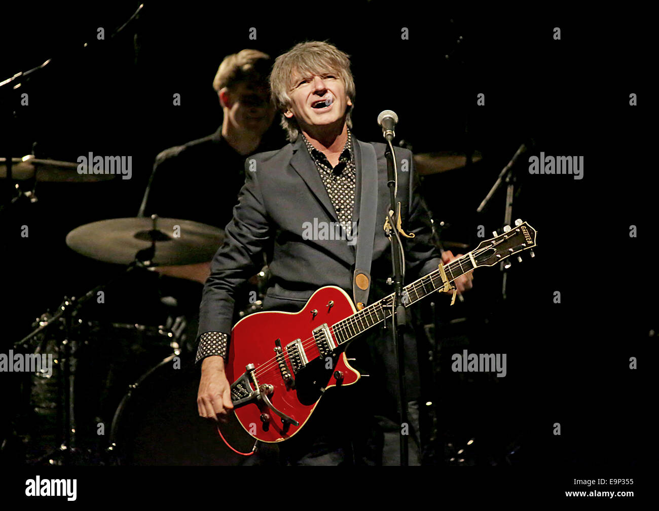 Neil Finn performing live on stage at the Salford Lowry Featuring: Neil ...