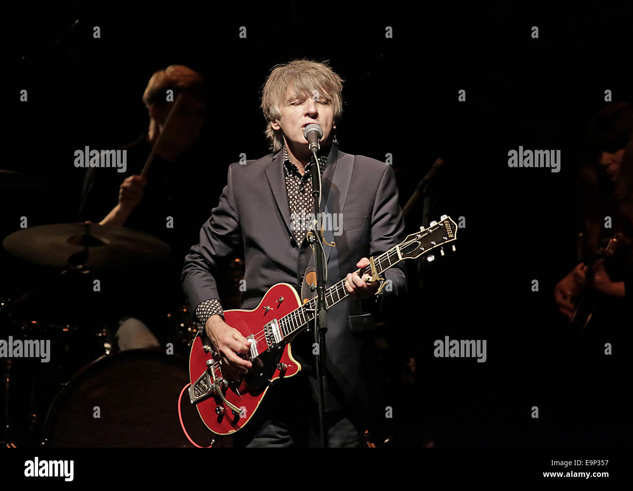 Neil Finn performing live on stage at the Salford Lowry Featuring: Neil ...