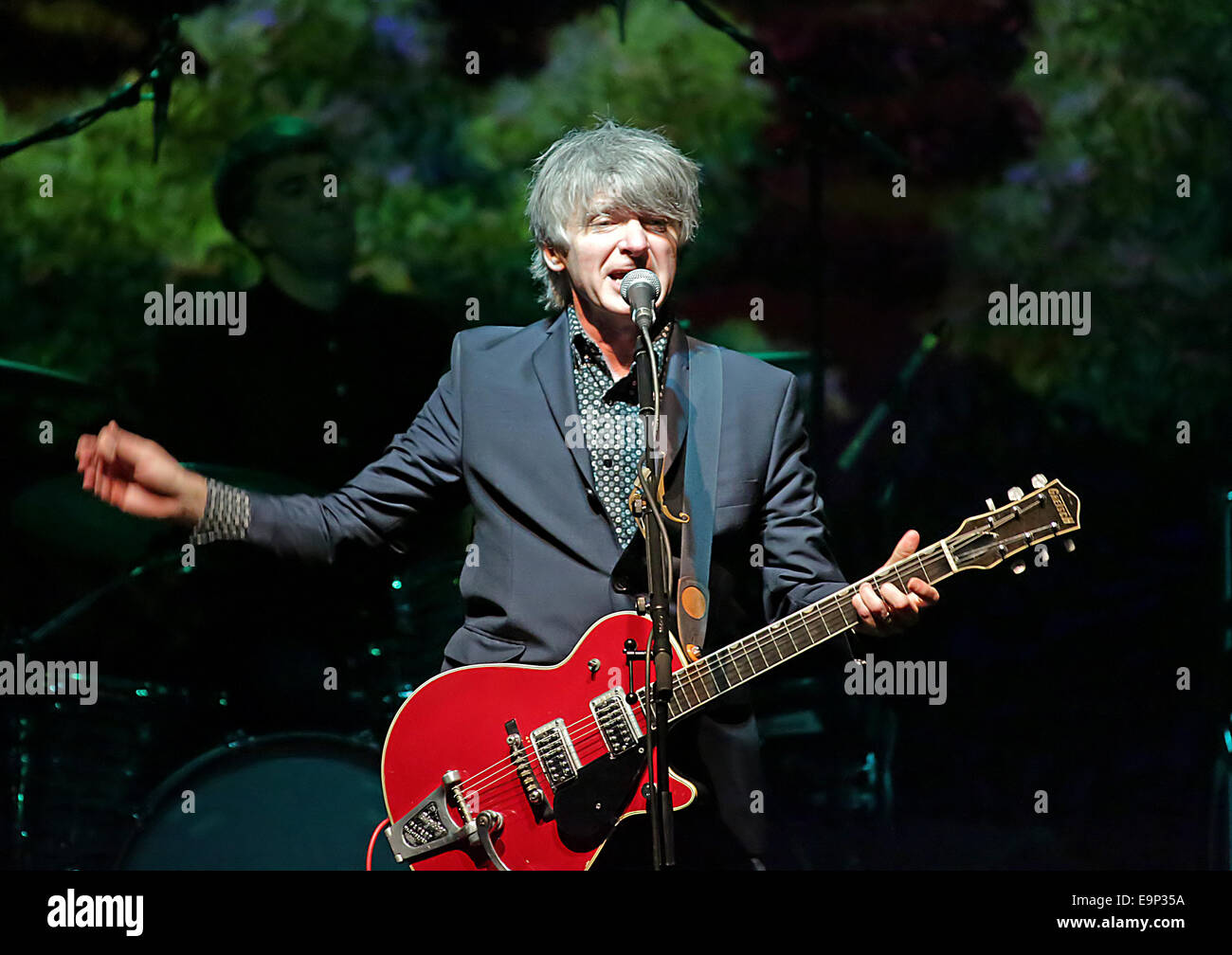Neil Finn performing live on stage at the Salford Lowry Featuring: Neil ...