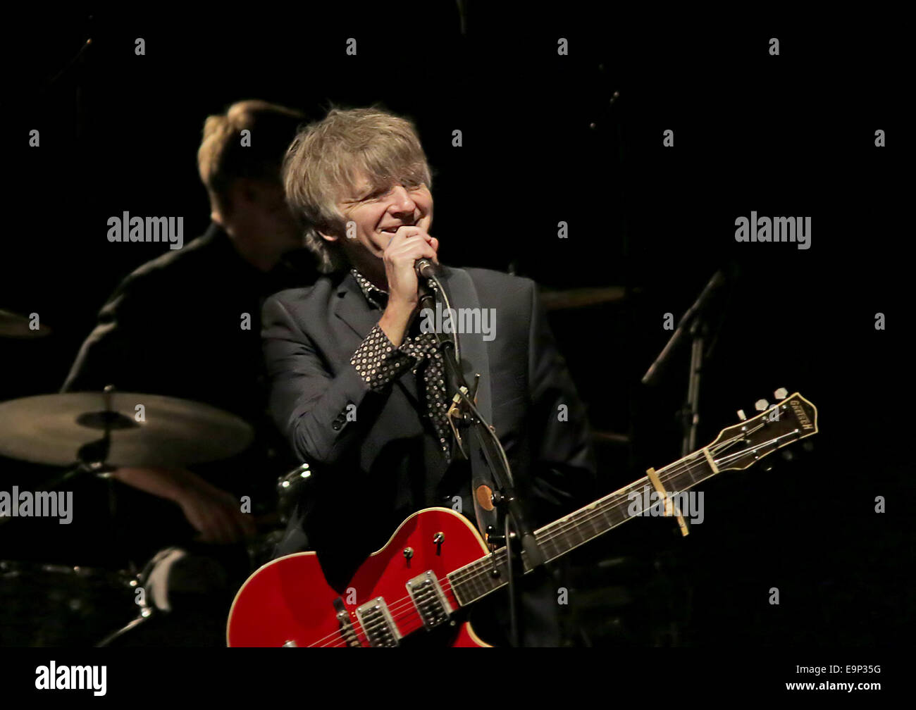Neil Finn performing live on stage at the Salford Lowry Featuring: Neil ...