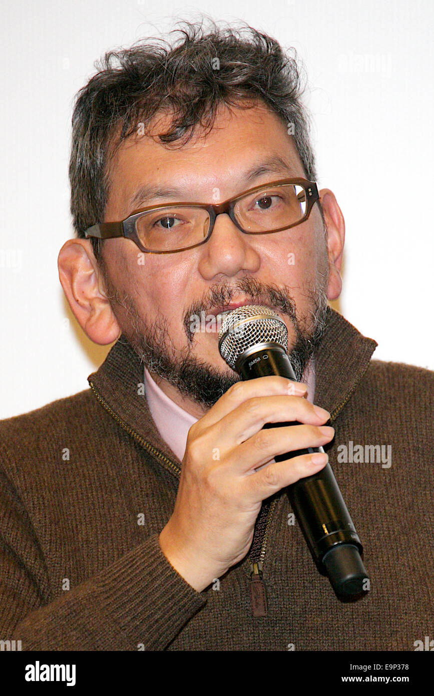 Hideaki Anno, October 30 2014 :Tokyo, Japan : Hideaki Anno film ...