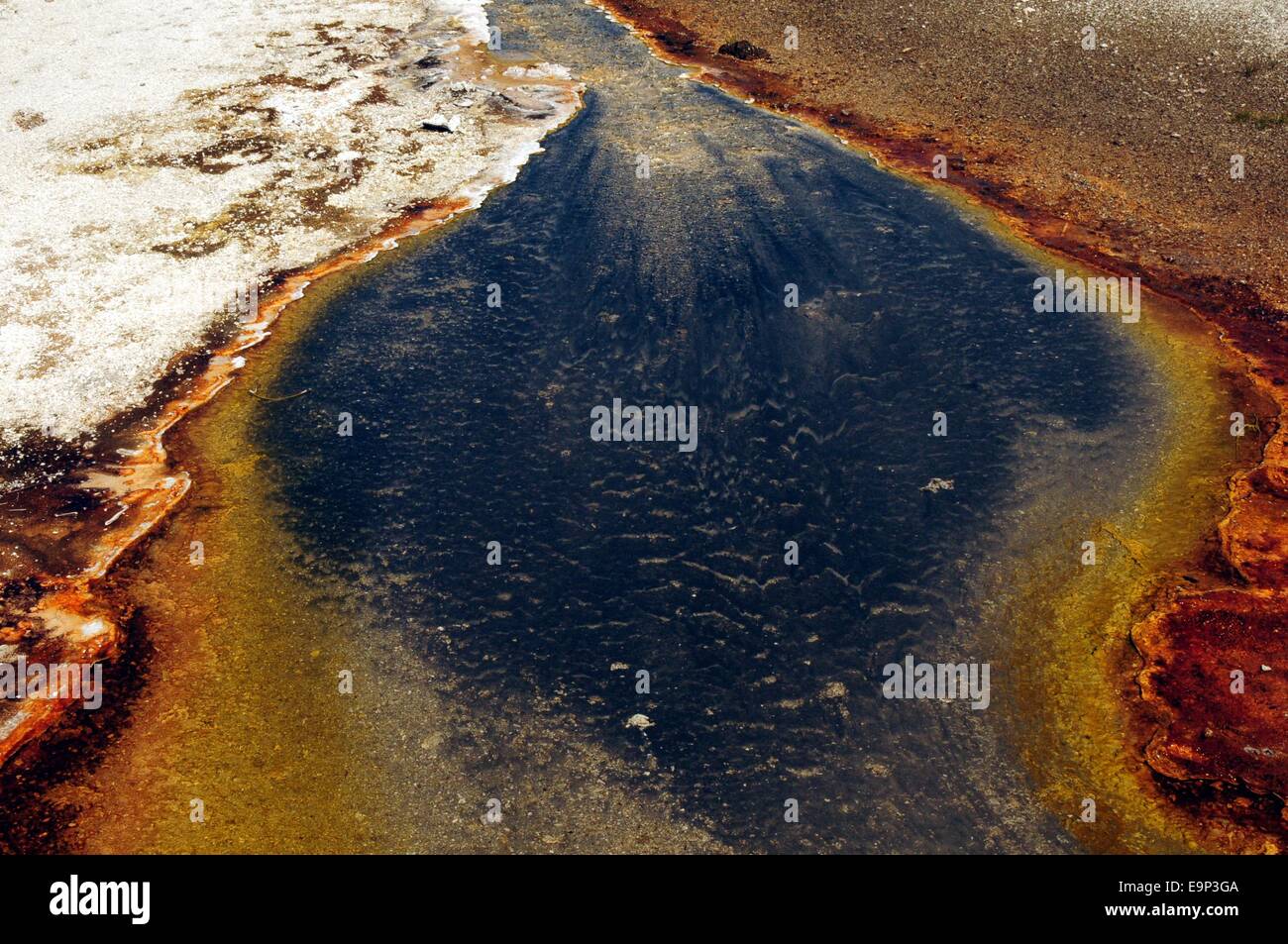 Black sand basin in yellowstone hi-res stock photography and images - Alamy