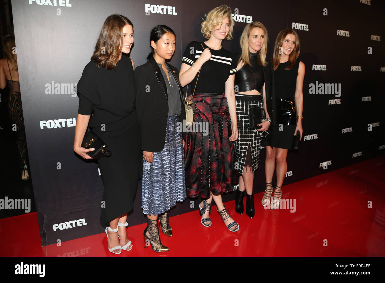 Sydney, Australia. 30th October, 2014. Fashion bloggers, L-R: Sara ...