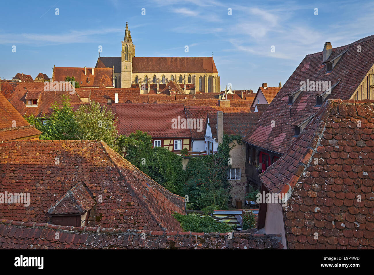 St. James Church in Rothenburg ob der Tauber, Bavaria, Germany Stock ...