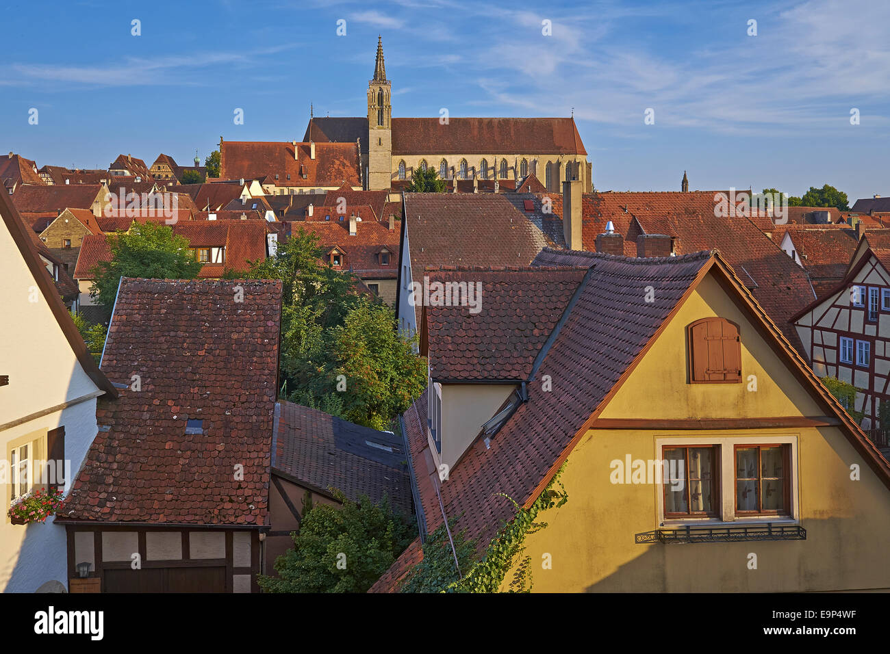 St. James Church in Rothenburg ob der Tauber, Bavaria, Germany Stock ...
