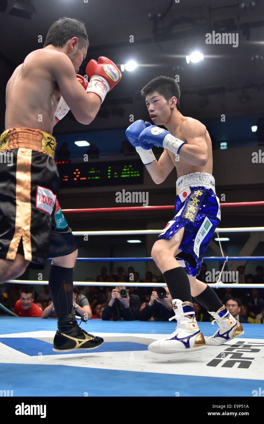 Tokyo, Japan. 30th Oct, 2014. (L-R) Ryuji Hara, Kosei Tanaka (JPN ...