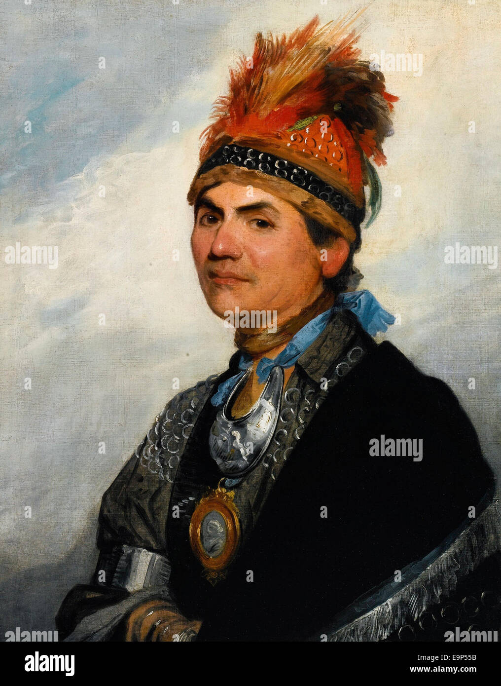Joseph Brant by Gilbert Stuart 1786 oil on canvas Stock Photo - Alamy
