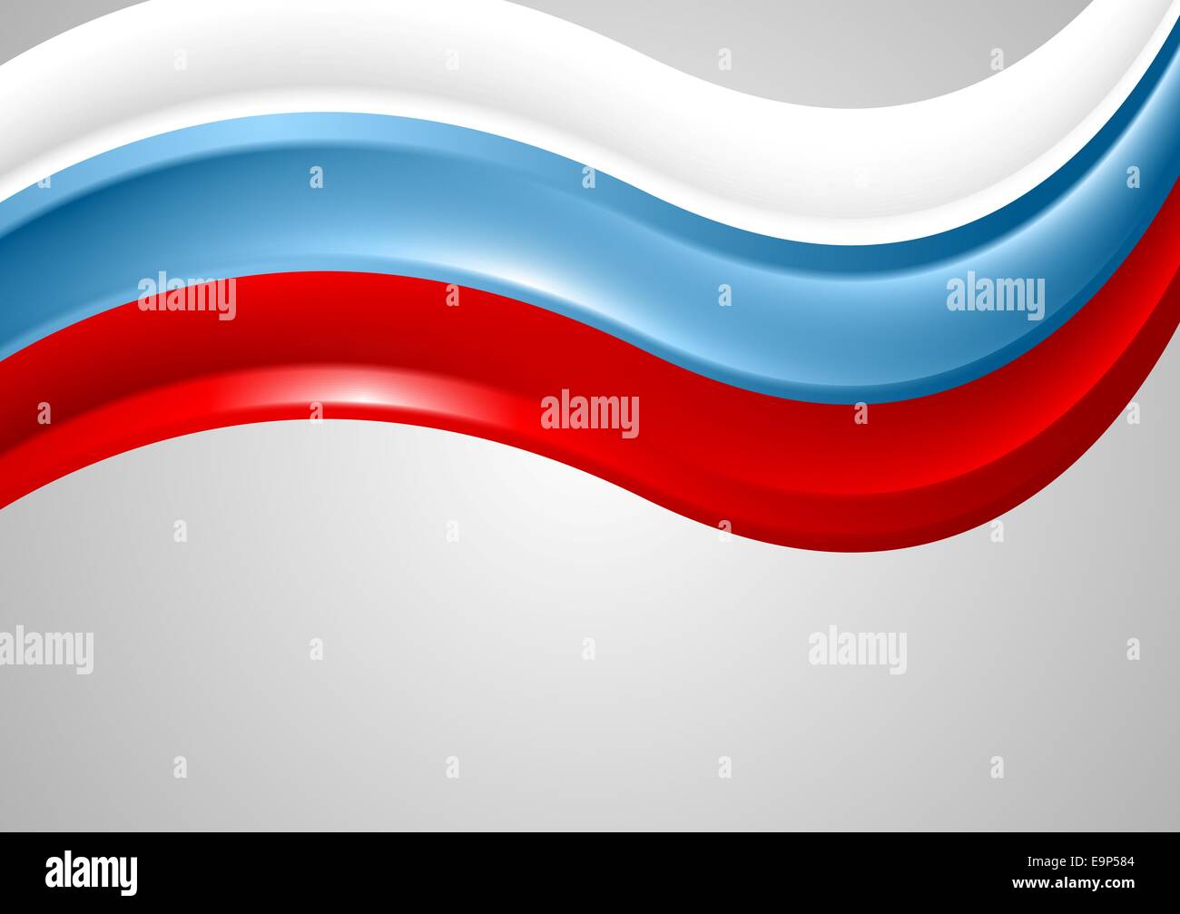 Wavy Russian colors background. Flag vector design Stock Photo - Alamy