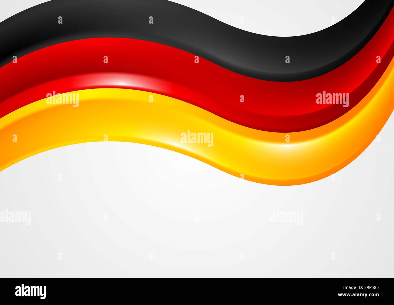 Wavy German colors background. Flag vector design Stock Photo - Alamy